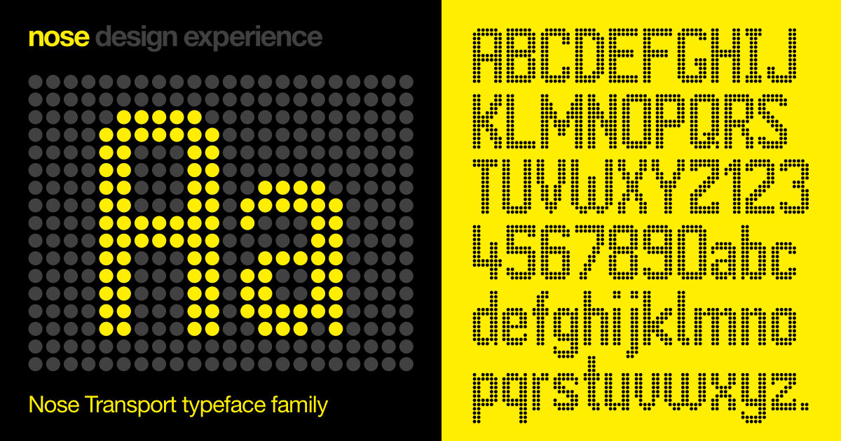 Nose Transport typeface